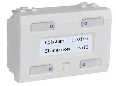 White Page Push Button Timer Module Vmblcdwb Vmblcdwb