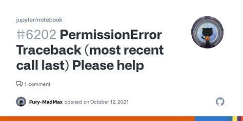 Permissionerror Traceback Most Recent Call Last Please Help · Issue