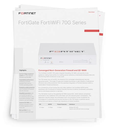 FortiGate FortiWiFi 70G Series Data Sheet Fortinet