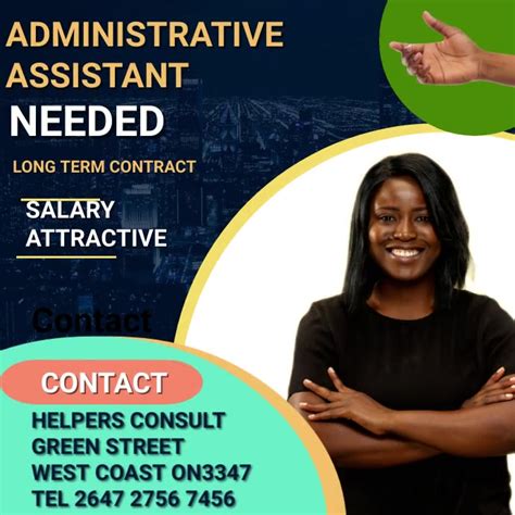 Admin Assistant Needed Template Postermywall