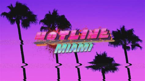 Hotline Miami Hd Wallpaper — Neon Palm Nights 1920x1080 Wallpaper Abyss