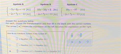 Solved How Do I Transform System B Into System C System A System B