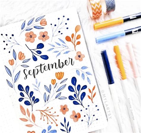 September Bullet Journal Artist Hue