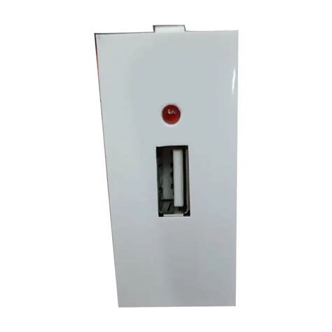 White Electric Modular Usb Charger Socket At ₹ 110unit In New Delhi