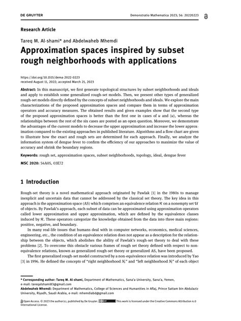 pdf approximation spaces inspired by subset rough neighborhoods with