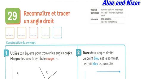 Reconnaître Et Tracer Un Angle Droit Pour Comprendre Les Maths Ce1 Ce2
