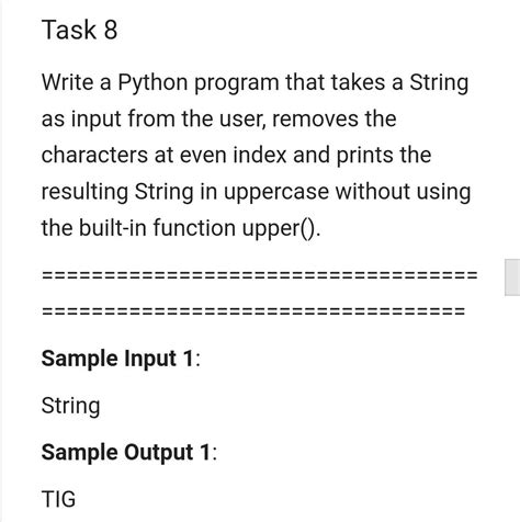 Solved Task 1 Write A Python Program That Takes A String As