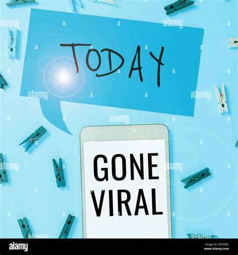 Conceptual Caption Gone Viral Internet Concept Link That Spreads Rapidly Through A Population