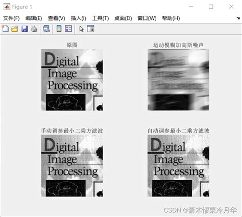 matlab逆滤波、维纳滤波、最小二乘滤波 csdn博客