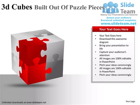 Construction 3 D Cube Puzzle Pieces Powerpoint Slides And Ppt Diagram Templates Ppt