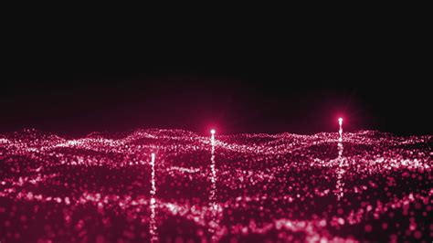 Glitter Pink Particles Abstract Background Flickering Particles With Bokeh Effect Motion