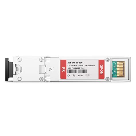 Generic Compatible XGSPON OLT SFP 1577nm TX 1270nm RX 9 953G TX 9 953G RX Class N1 20km DOM