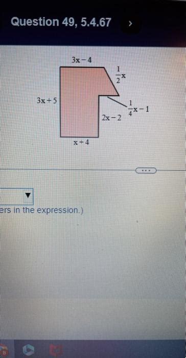 Solved Question 49 5 4 67 Ers In The Expression Chegg Com