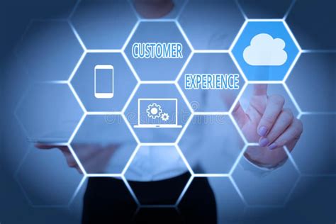 Text Sign Showing Customer Experience Word For Product Of An Interaction Between A Client And