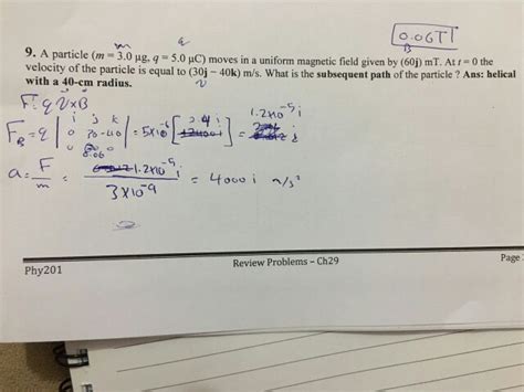 solved a particle m 3 0 mu g q 5 0 mu c moves in a