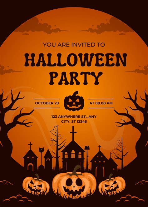 Halloween Poster Template Free Word