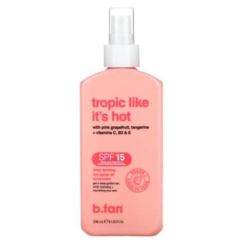 Btan Tropic Like Its Hot Deep Tanning Dry Spray Oil Sunscreen Spf 15