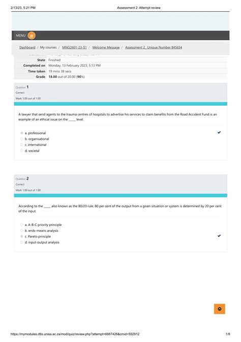Mng2601 Assignment 2 Semester 1 2024 Mng2601 General Management Mng2601 Stuvia Sa