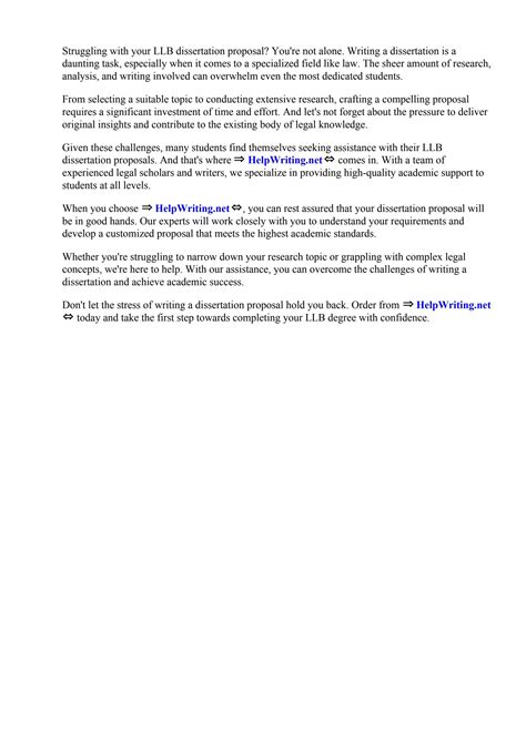 Llb Dissertation Proposal By Melissa Thomas Issuu