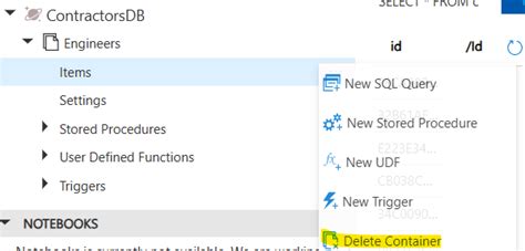 How To Clear A Cosmos DB Database Or Delete All Items Using Azure Portal Stack Overflow