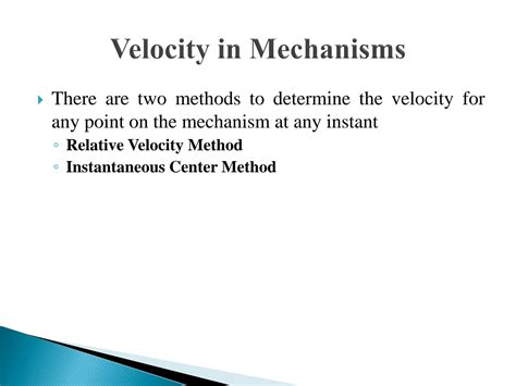 Solution Theory Of Machines Chapter 5 Velocity Analysis Graphical