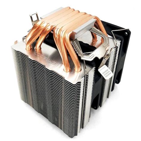 PC CPU Cooler With RGB Lights Computer CPU Fan 4 Heat Pipe CPU Cooler