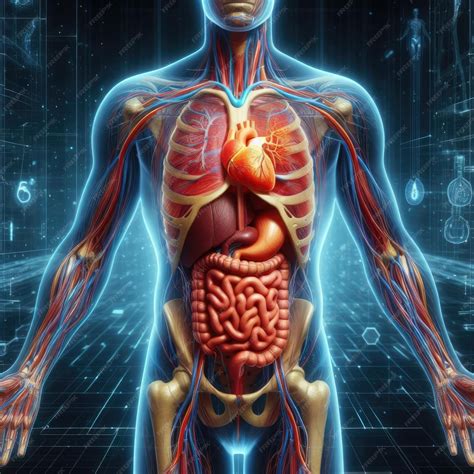 Inside Human Body And Organs 3d Renders Realistic Anatomy Premium Ai