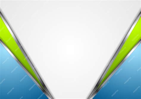 Premium Vector Silver Metallic Lines Abstract Blue Green Tech Background Bright Vector Graphic