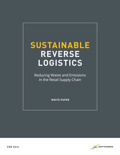 Pdf Sustainable Reverse Logistics Supply Chain Brain Dokumentips