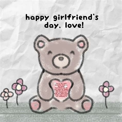 Celebrate Girlfriends Day With This Adorable Teddy Bear Drawing