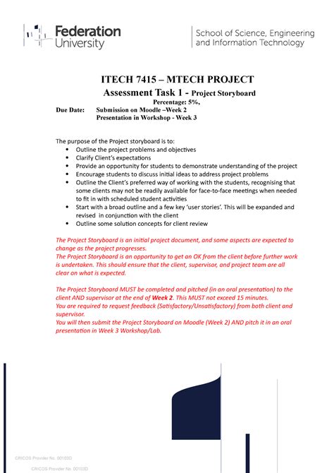 Sanchit Assessment 1 Description Project Storyboard Itech 7415 Mtech Project