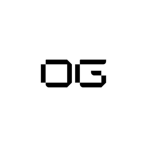 Premium Vector Dg Monogram Logo Design Letter Text Name Symbol Monochrome Logotype Alphabet