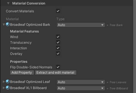 Nature Shaders Nature Asset Expand Material Import Settings