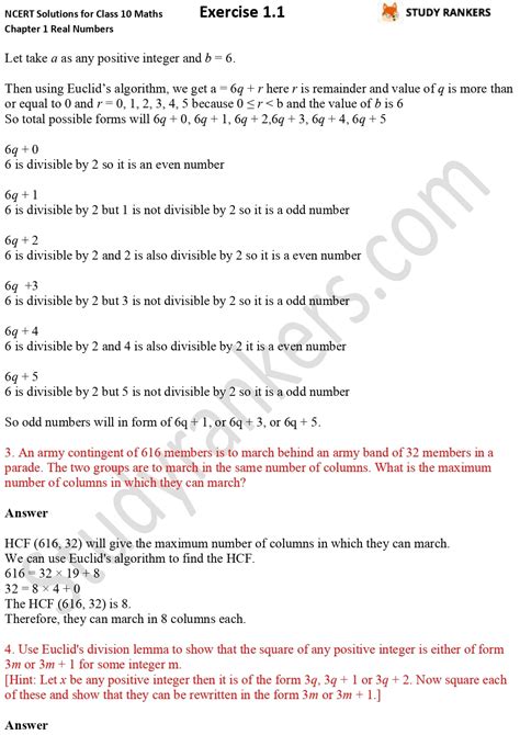 Ncert Solutions For Class 10 Maths Chapter 1 Real Numbers Exercise 1 1