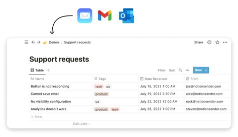 how to send email to notion notionsender