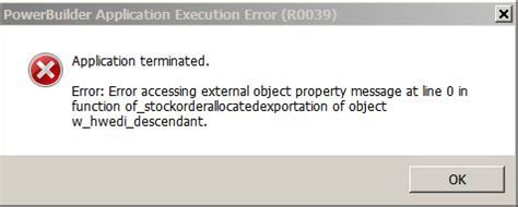 Error Calling External Function S Powerbuilder Windows Diary