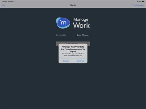 Using Managed App Configuration In IManage Work Mobility For IOS