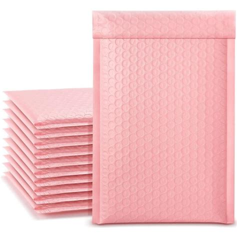 10pcs Pink Opaque Bubble Mailers Padded Envelopes Grandado