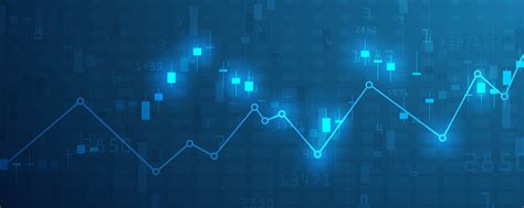 주식 시장 그래프 또는 Forex 무역 비즈니스 및 금융 개념 보고서 및 파란색 배경에 투자를 위한 차트 벡터 일러스트 레이 션 개념에 대한 스톡 벡터 아트 및 기타 이미지