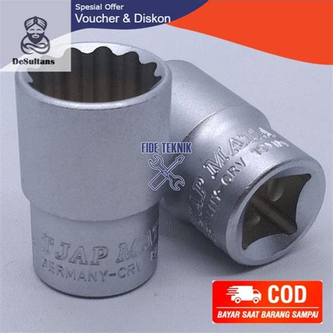 Jual Cap Mata Mata Kunci Sok Sock Socket 12dr Segi 12 Pt 19mm Germany
