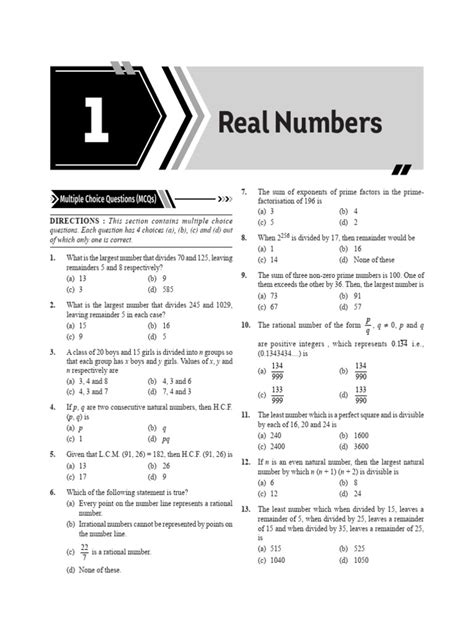 Maths Term 1 Pdf Numbers Rational Number