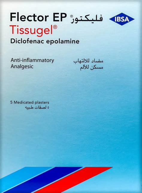Flector Ep Tissugel 5 Patches Innova Pharmacies