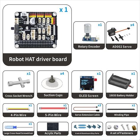 Buy Adeept 4 Dof Robot Arm 4 Axis Robotic Arm Kit Programmable Diy Coding Robot Kit With Oled