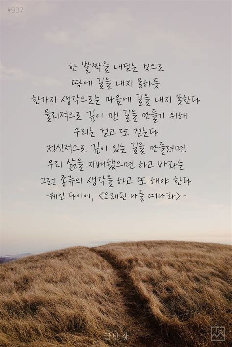 우리 삶을 지배했으면 하고 바라는 그런 종류의 생각 ‹ 좋은 생각 ‹ 야돌이닷컴