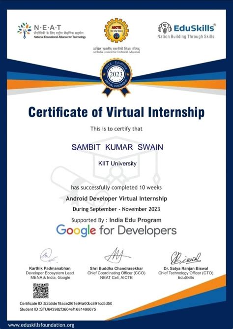 Hi All Im Thrilled To Announce That Ive Successfully Completed My Android Developer Virtual