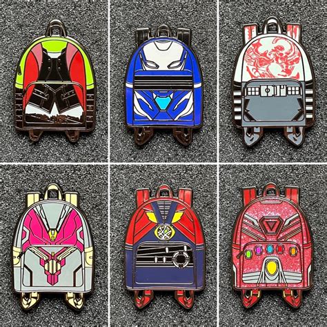 Marvel Infinity Saga Backpack Loungefly Blind Box Pin Set Disney Pins