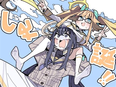 Ui And Shimiko Blue Archive Drawn By Koyansuee Danbooru