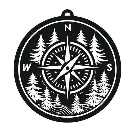 Hand Drawn Compass Illustration Premium Ai Generated Vector