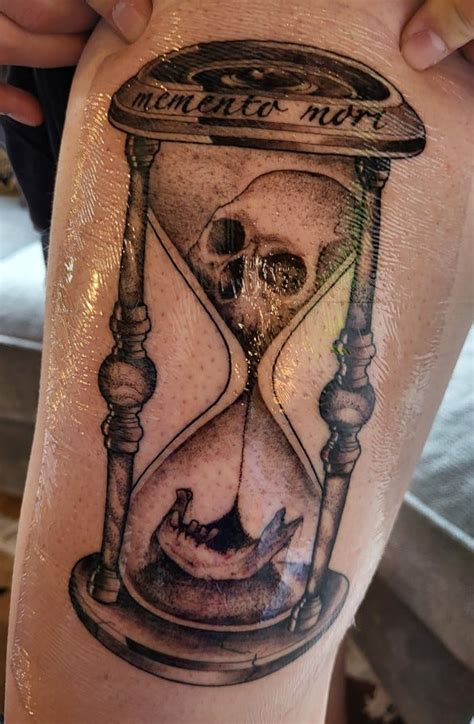 Memento Mori Hourglass Tattoo