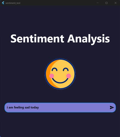 A Sentiment Analysis Model Testing Application For Windows Desktop